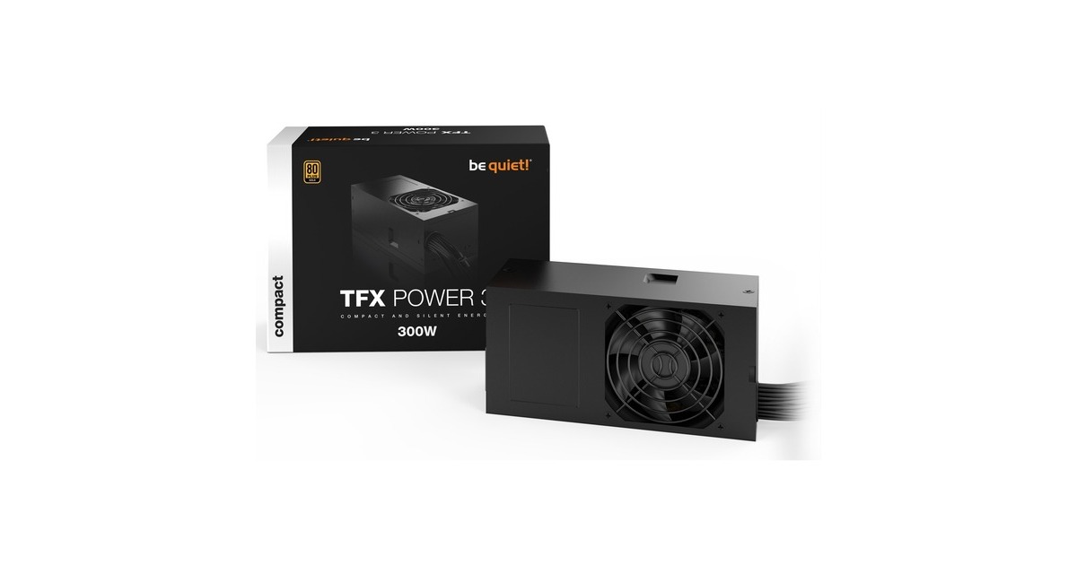 be quiet! TFX Power 3 300W Gold, PC-Netzteil schwarz, 1x PCIe, 300 Watt ...