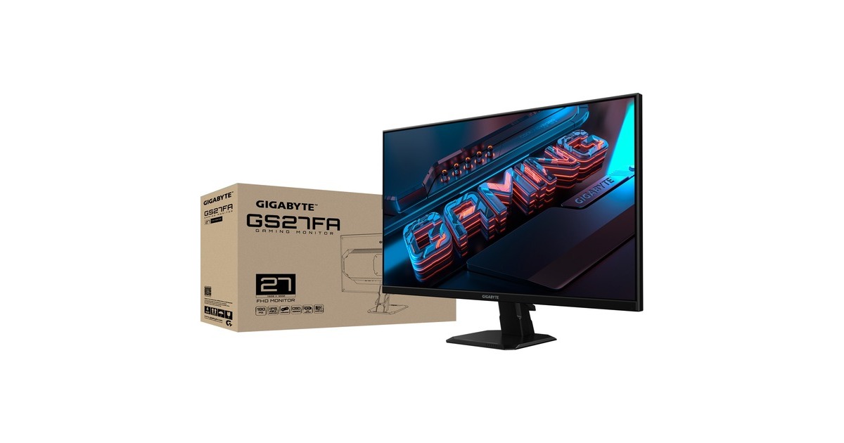 GIGABYTE GS27FA, Gaming-Monitor 68.6 cm (27 Zoll), schwarz (matt ...