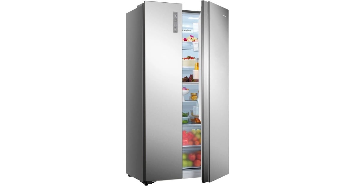 Hisense RS677N4ACC, Side-by-Side edelstahl