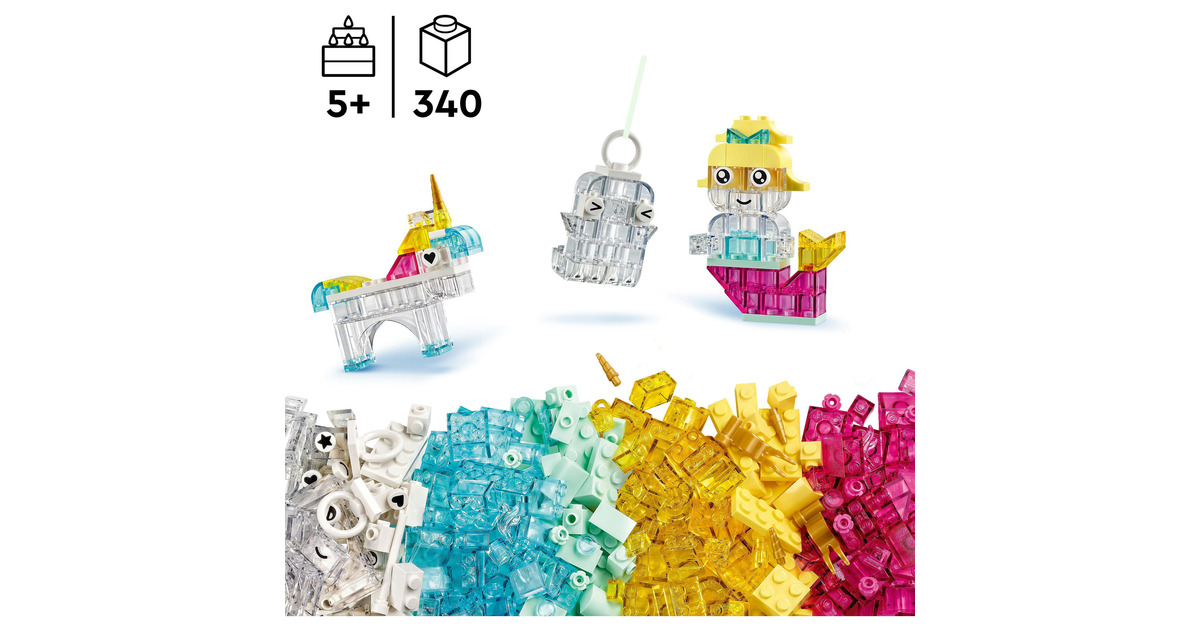 LEGO 11040 Classic Zauberbox mit durchsichtigen Steinen ...