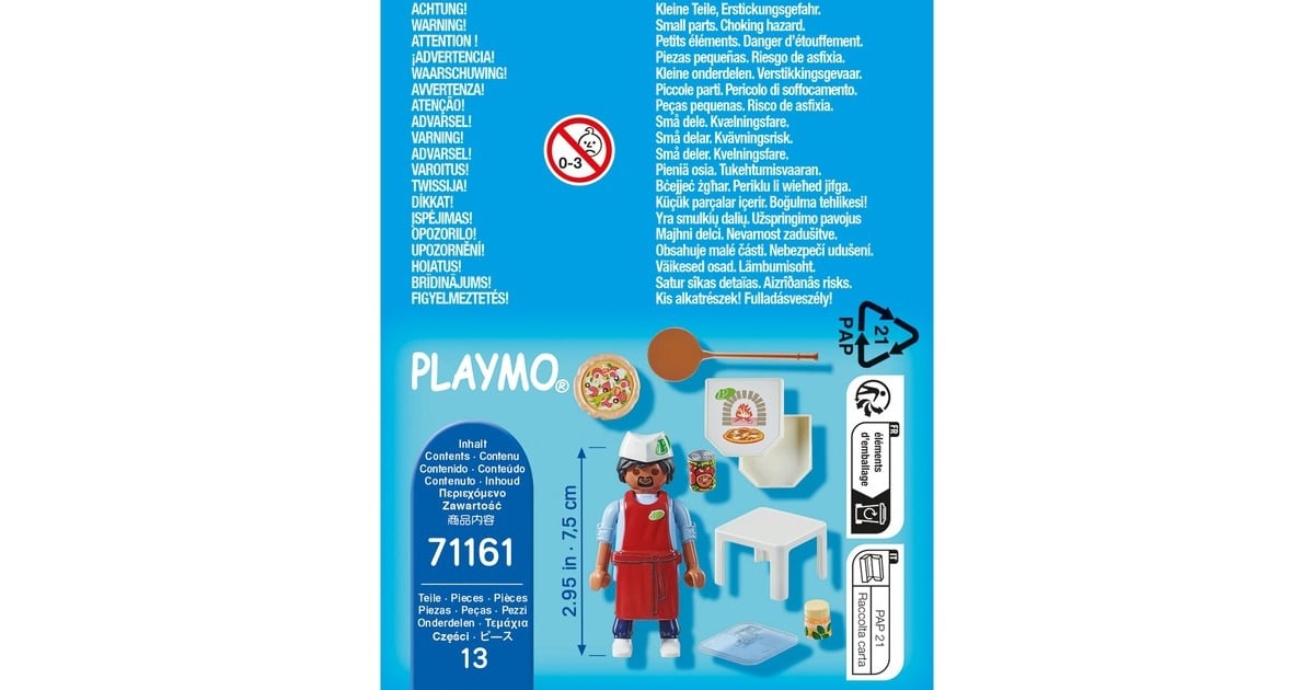 PLAYMOBIL 71161 specialPLUS Pizzabäcker, Konstruktionsspielzeug