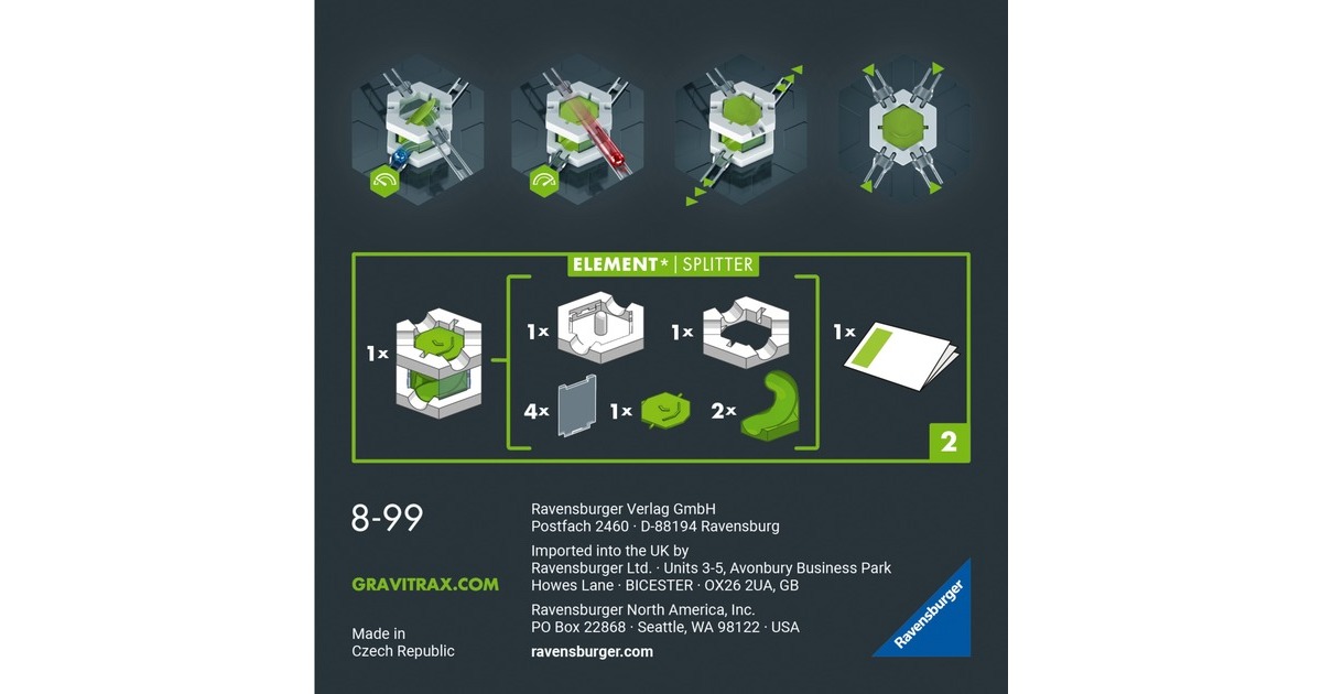Ravensburger GraviTrax PRO Element Splitter, Bahn