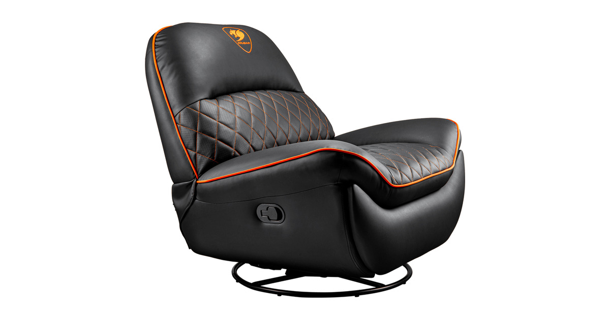 Cougar Gaming-Sofa Overlord, Gaming-Stuhl schwarz/orange