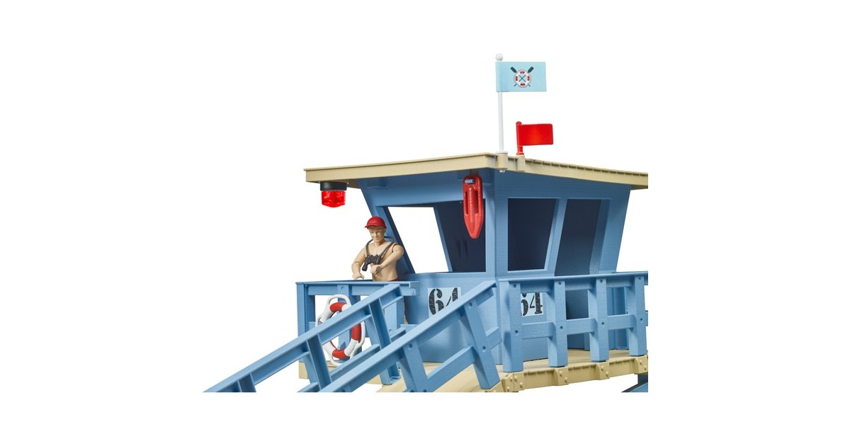 bruder bworld Life Guard Station mit Quad und Personal Water Craft ...
