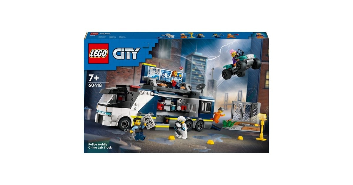 LEGO 60418 City Polizeitruck mit Labor, Konstruktionsspielzeug