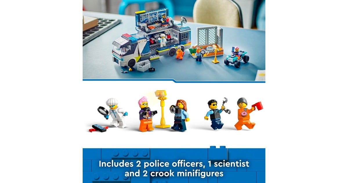 LEGO 60418 City Polizeitruck mit Labor, Konstruktionsspielzeug