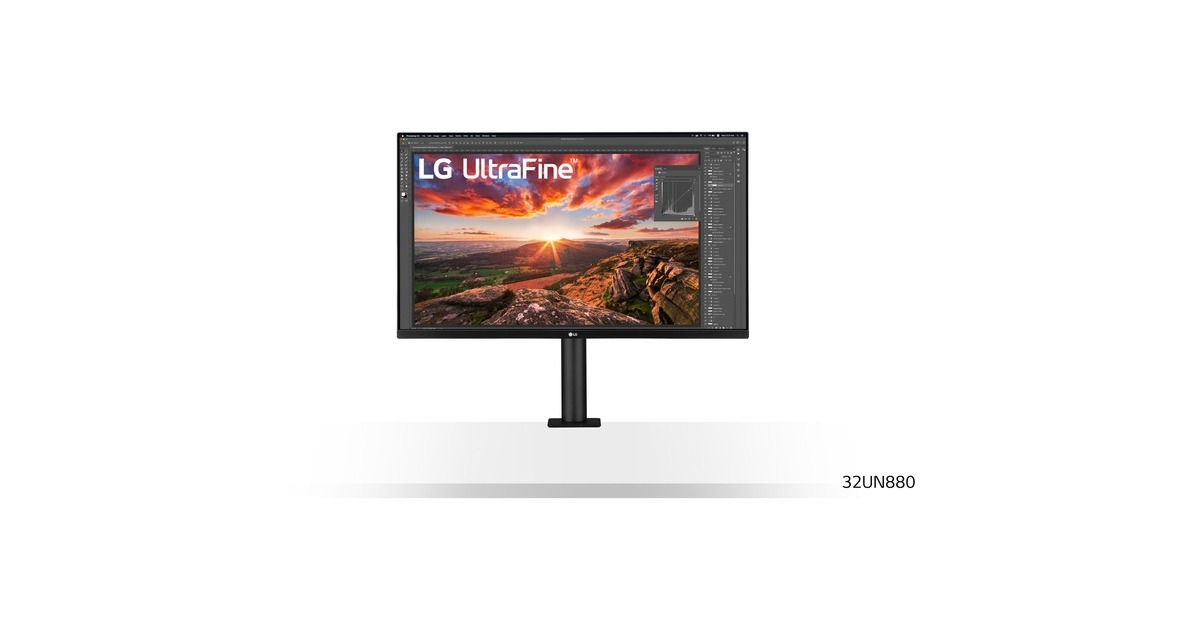 LG Ergo 32UN880K-B, LED-Monitor 80 cm (31.5 Zoll), schwarz, UltraHD/4K ...