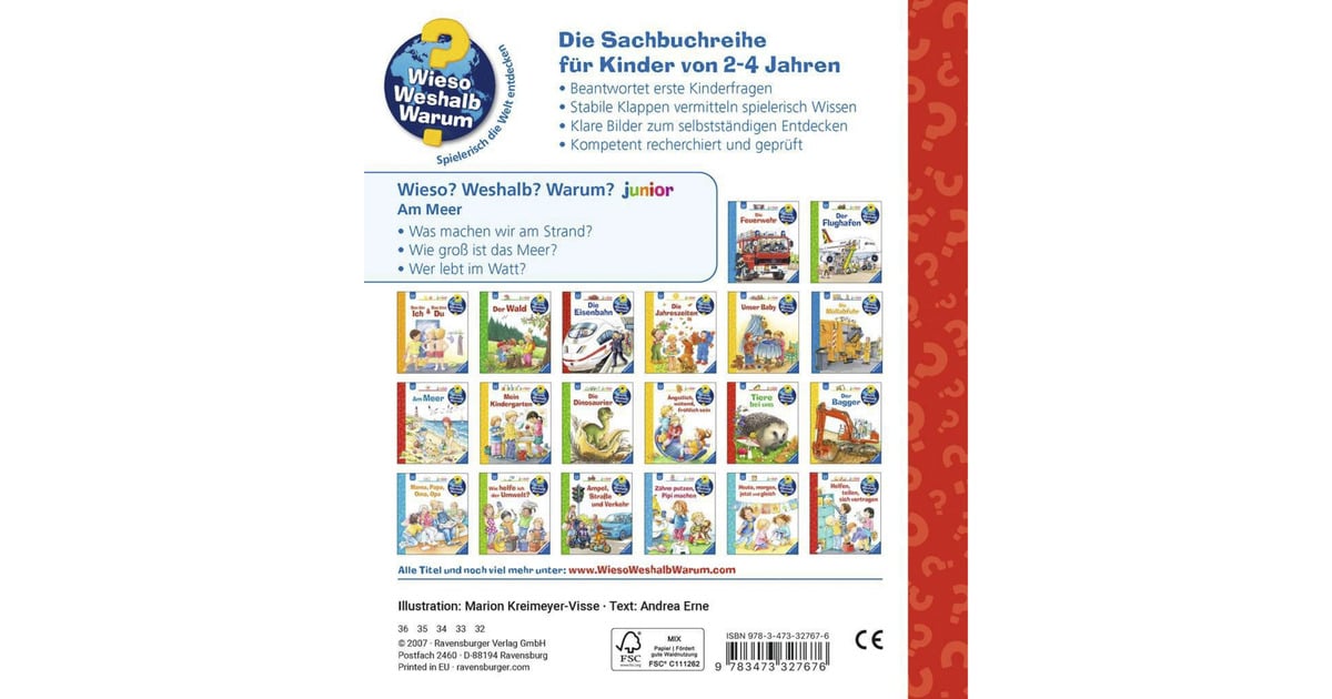 Ravensburger Wieso? Weshalb? Warum? junior Band 17 - Am Meer, Lernbuch