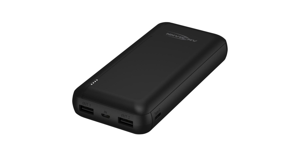 Ansmann Powerbank PB212, 20.000 mAh anthrazit