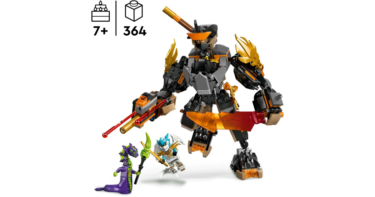 LEGO 71854 Ninjago Coles Action-Mech und Drachen-Zane ...