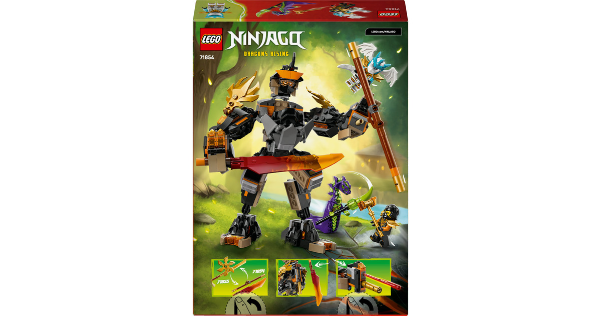 LEGO 71854 Ninjago Coles Action-Mech und Drachen-Zane ...