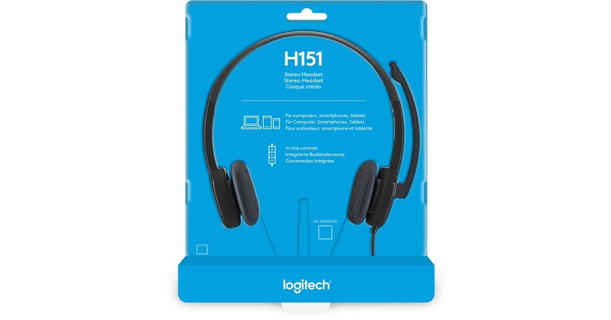 Logitech Headset H151 schwarz
