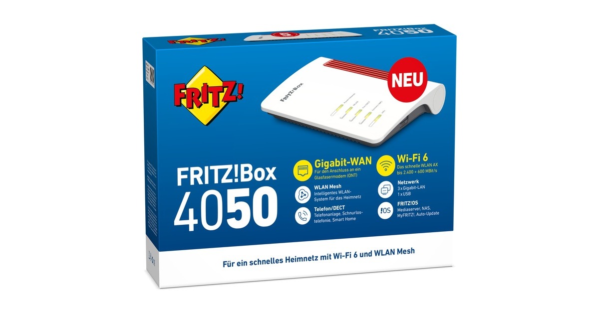 FRITZ! Box 4050, Router Outlet