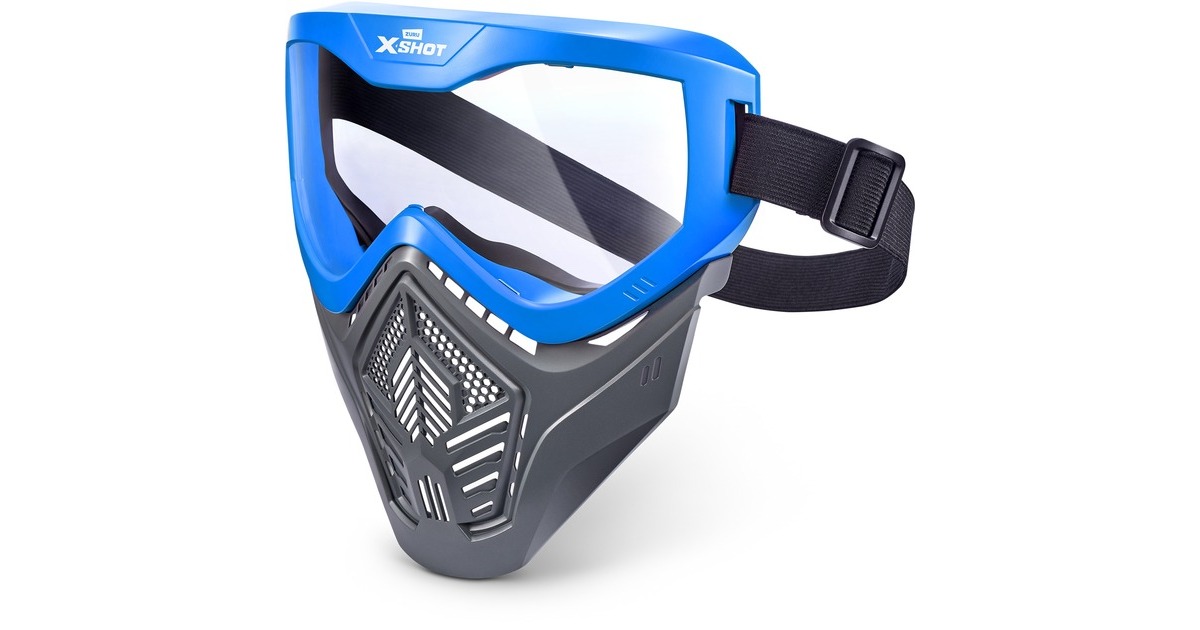 ZURU X-SHOT Face Mask, Schutzbrille blau/grau