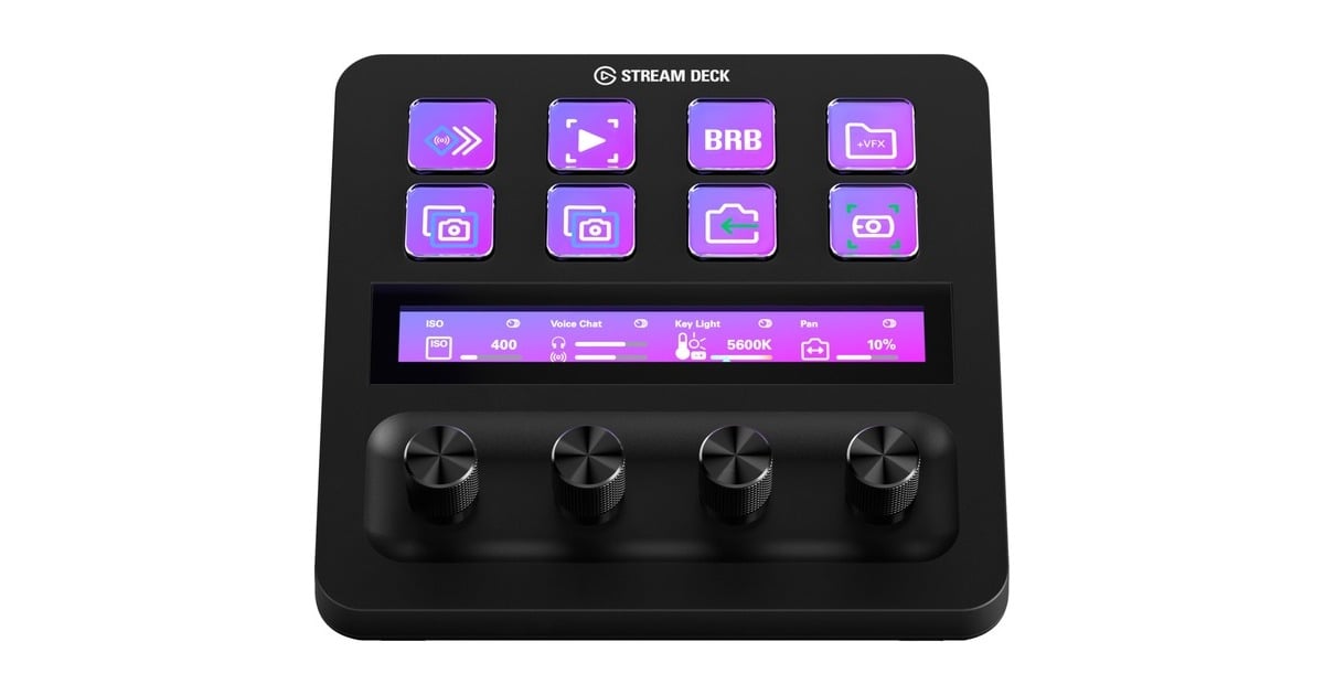 Elgato Stream Deck +, Keypad schwarz
