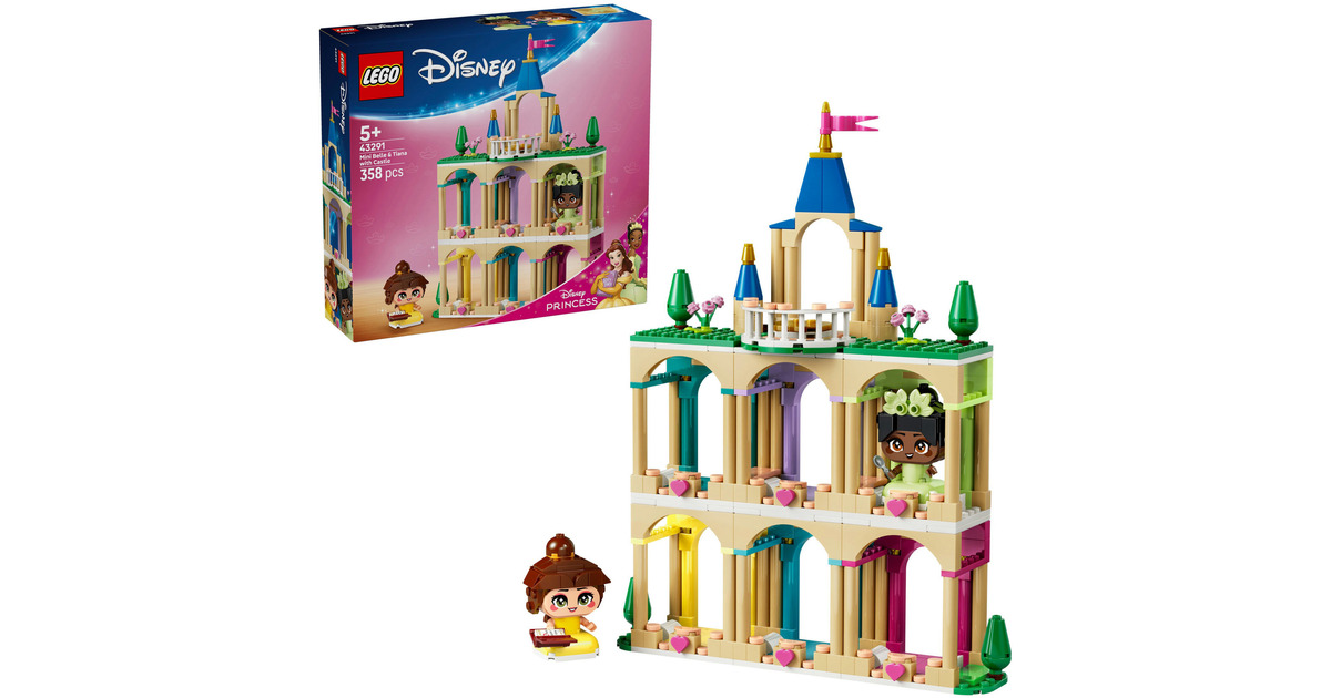LEGO 43291 Disney Princess Die Mini-Prinzessinnen Belle und Tiana mit ...