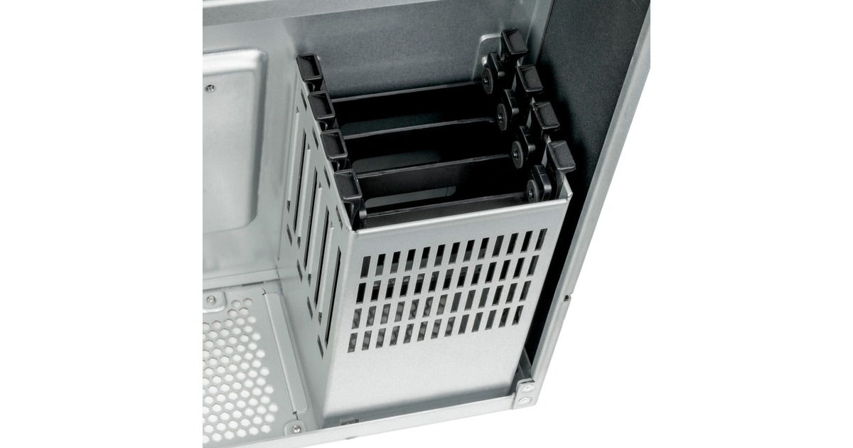 SilverStone SST-RM61-312, Rack-Gehäuse schwarz, 6 Höheneinheiten