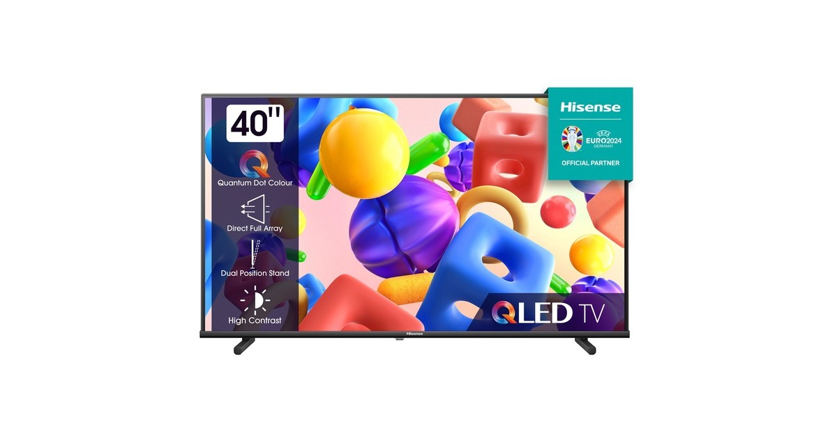Hisense 40A5KQ, QLED-Fernseher 100 cm (40 Zoll), schwarz, FullHD ...