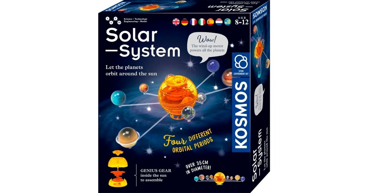 Kosmos Orbiting Solar System 12L, Experimentierkasten mehrsprachige Version