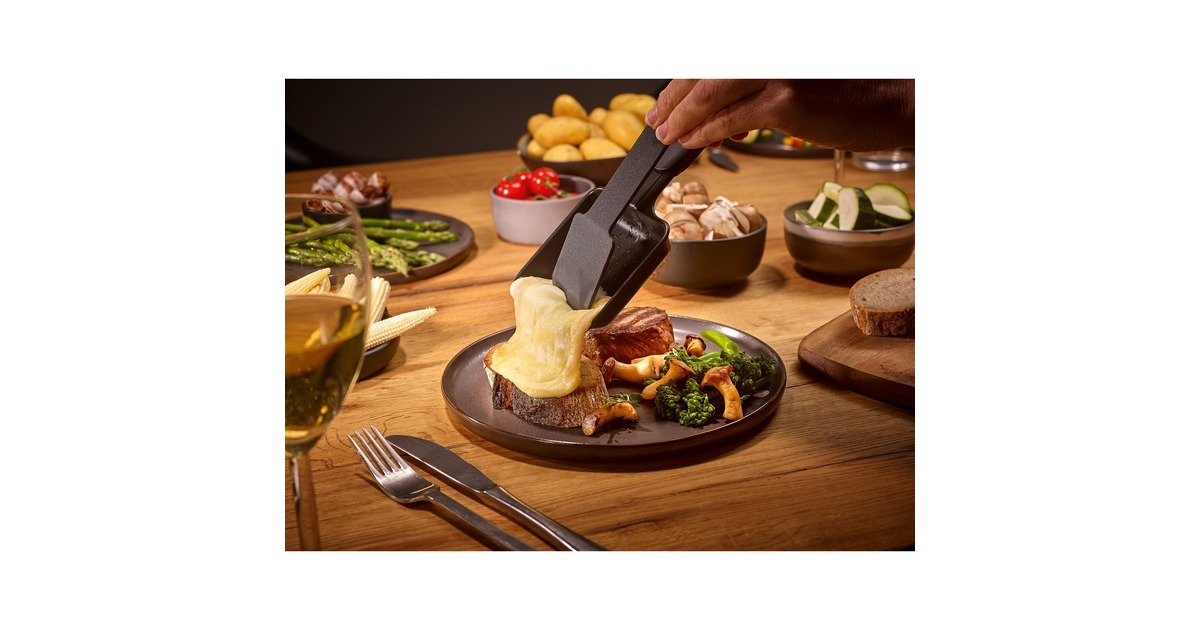 Severin Black Line Lite Mini-Raclette-Grill RG 2360 schwarz, 800 Watt