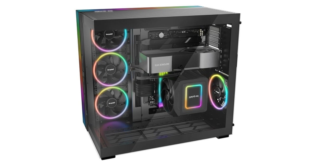 be quiet! Light Base 900 DX , Big-Tower-Gehäuse schwarz, Tempered Glass x 2