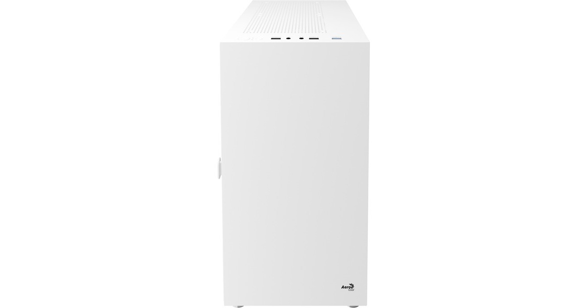Aerocool CS-111-G-WT-v1, Tower-Gehäuse weiß, Tempered Glass