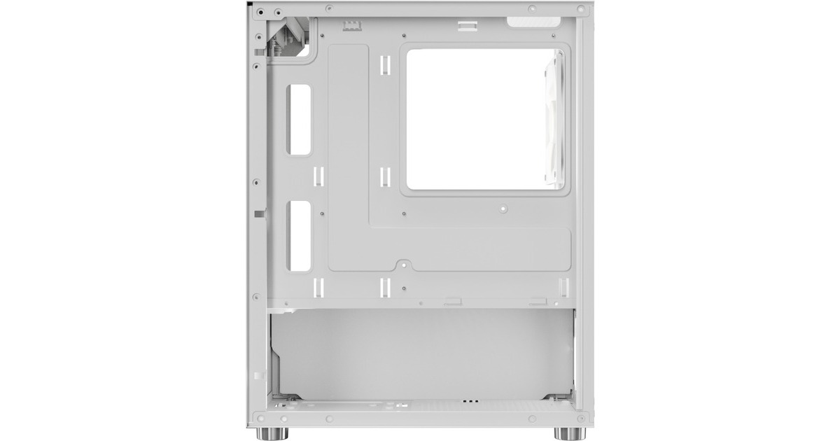 Aerocool CS-111-G-WT-v1, Tower-Gehäuse weiß, Tempered Glass