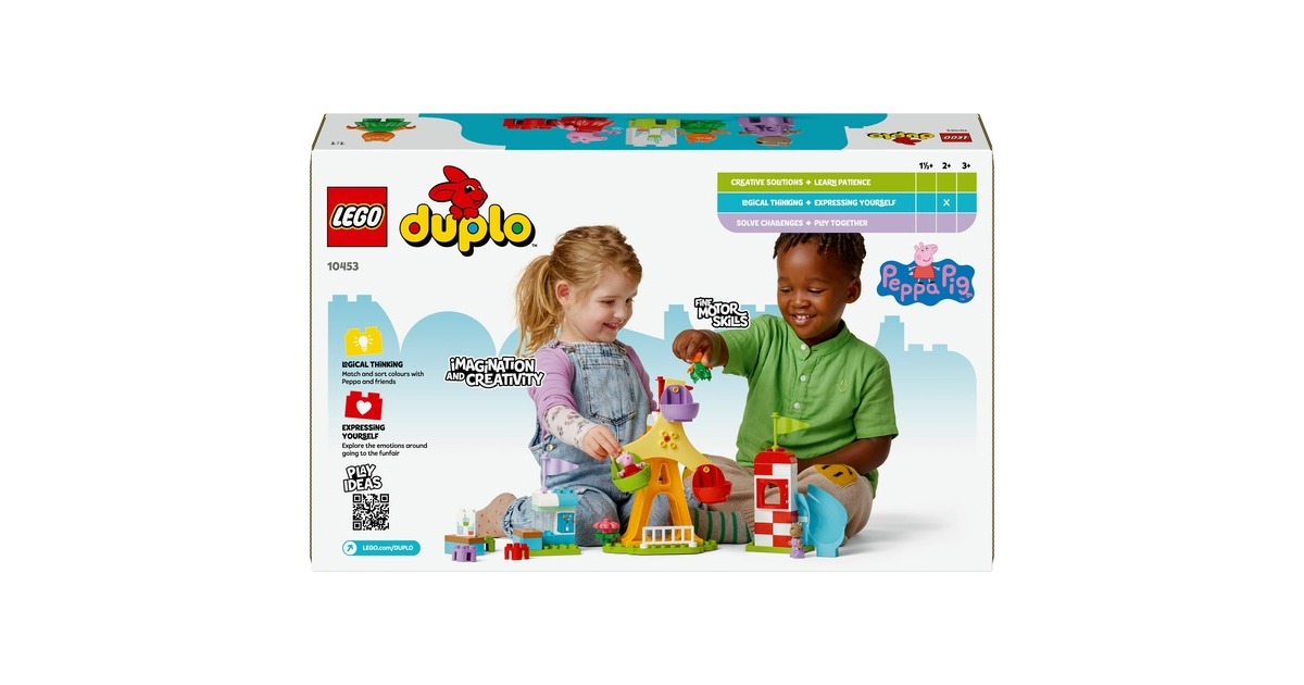 LEGO 10453 DUPLO Peppa Wutz Jahrmarkt, Konstruktionsspielzeug