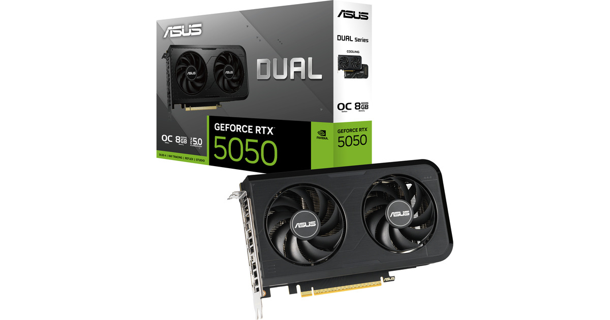 ASUS GeForce RTX 5050 DUAL OC 8GB, Grafikkarte DLSS 4, 3x DisplayPort ...