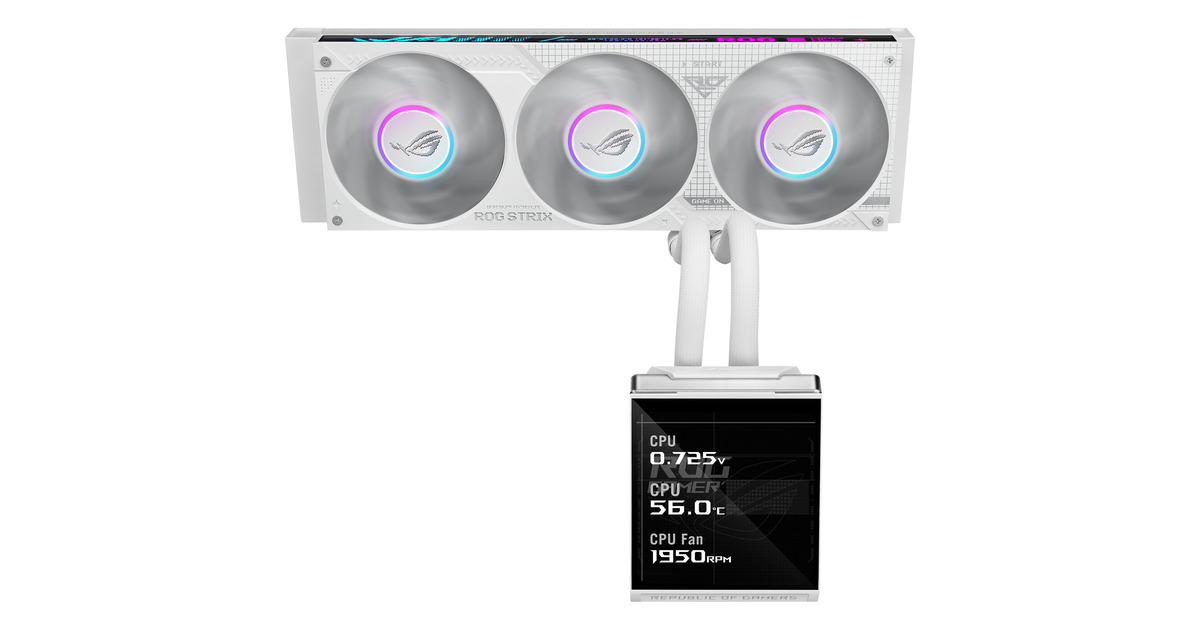 ASUS ROG Strix SLC IV 360 ARGB LCD, Wasserkühlung weiß, White Edition