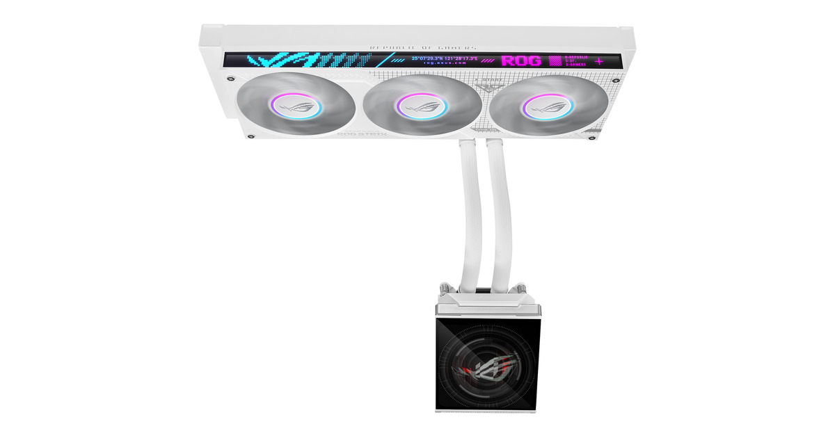 ASUS ROG Strix SLC IV 360 ARGB LCD, Wasserkühlung weiß, White Edition