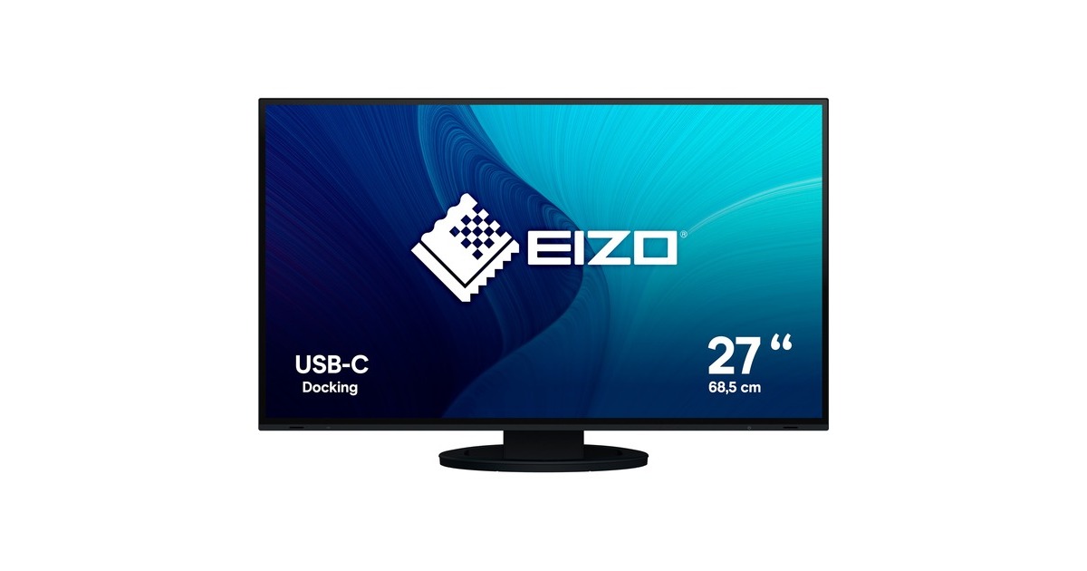 EIZO EV2781-BK, LED-Monitor 69 cm (27 Zoll), schwarz, QHD, IPS, USB-C ...