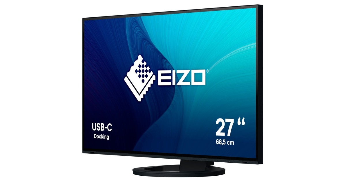 EIZO EV2781-BK, LED-Monitor 69 cm (27 Zoll), schwarz, QHD, IPS, USB-C ...