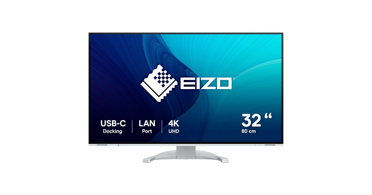 EIZO EV3240X-WT, LED-Monitor 80 cm (32 Zoll), weiß, UltraHD/4K, IPS, LAN, USB-C