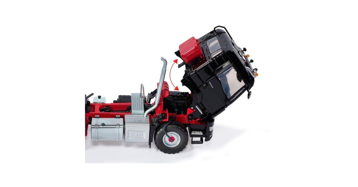 Wiking MAN TGS 18.510 4x4 BL 2-Achs-Zugmaschine, Modellfahrzeug schwarz