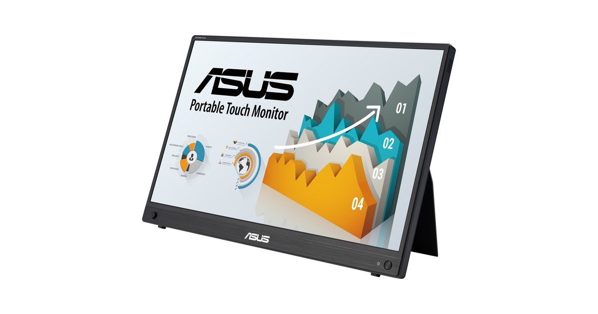 ASUS ZenScreen MB16AHT LED Monitor 40 cm 16 Zoll schwarz FullHD IPS Multitouch USB C