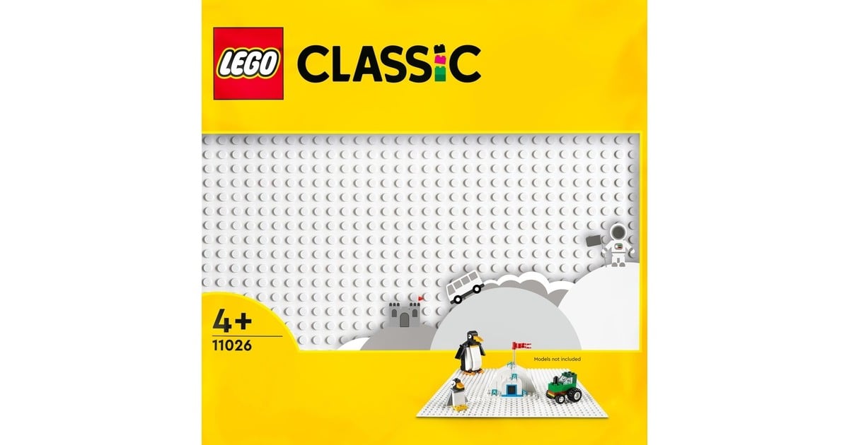 LEGO 11026 Classic Weiße Bauplatte, Konstruktionsspielzeug weiß ...