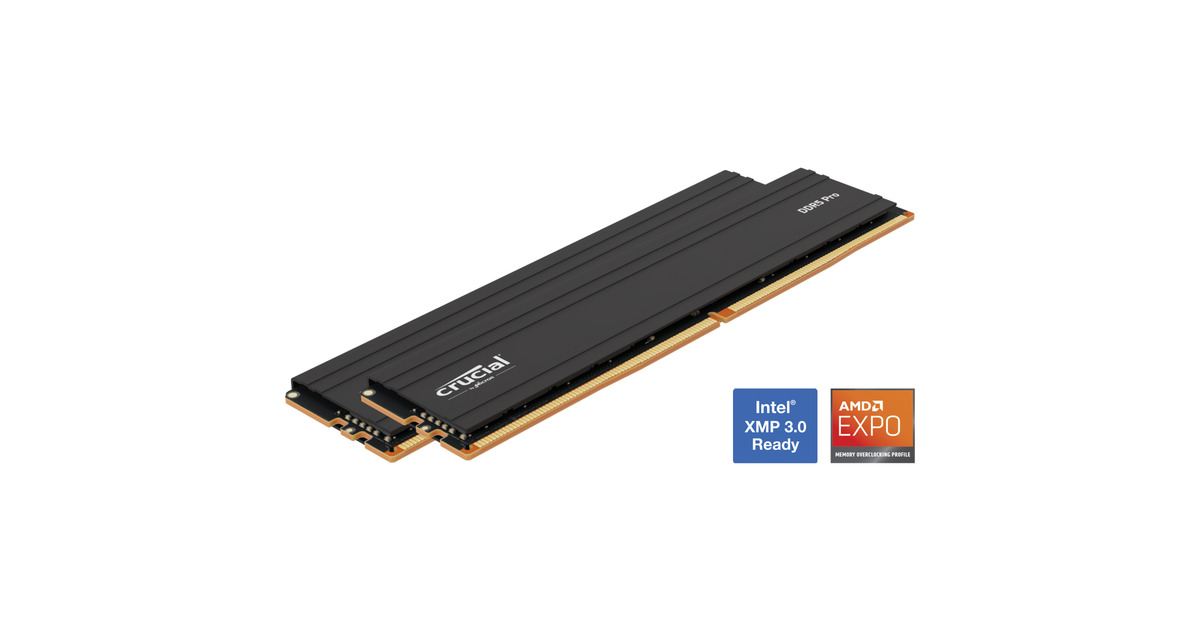 Crucial DIMM 64 GB DDR4-3200 (2x 32 GB) Dual-Kit, Arbeitsspeicher ...