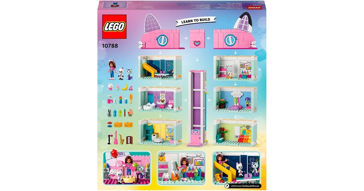 LEGO 10788 Gabby's Dollhouse Gabbys Puppenhaus, Konstruktionsspielzeug