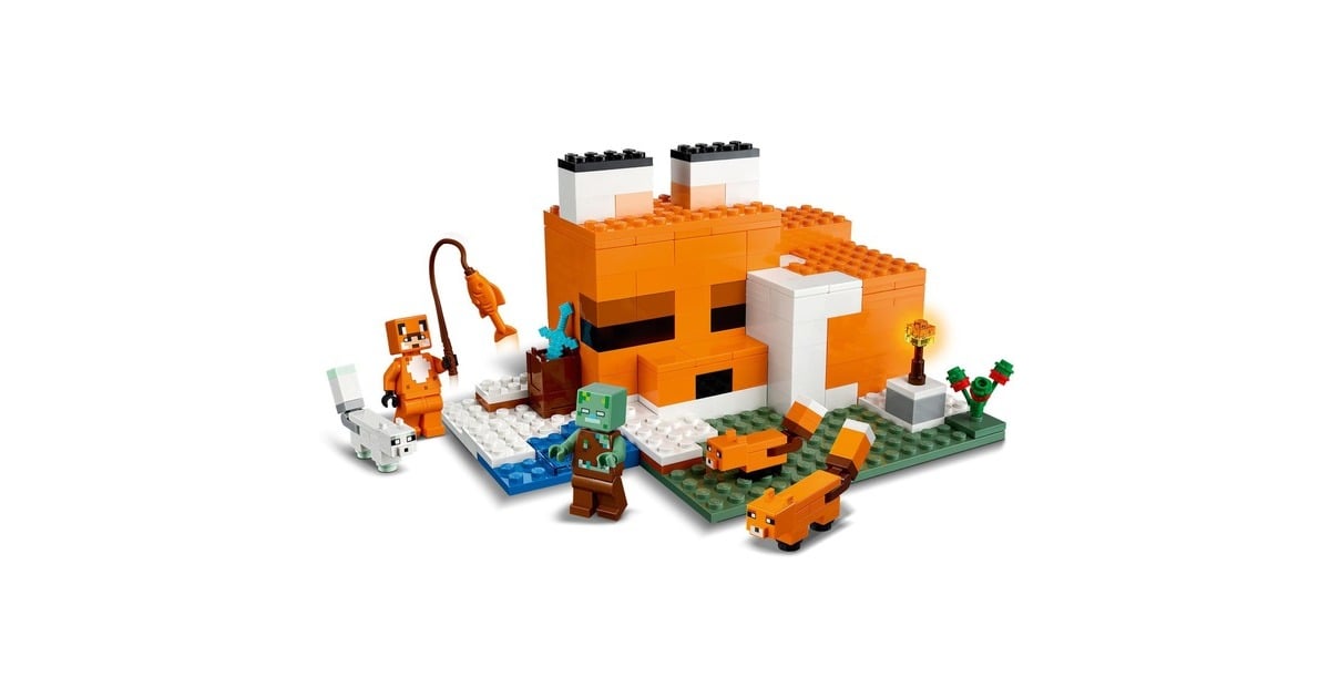 LEGO 21178 Minecraft Die Fuchs-Lodge, Konstruktionsspielzeug Spielzeug ...