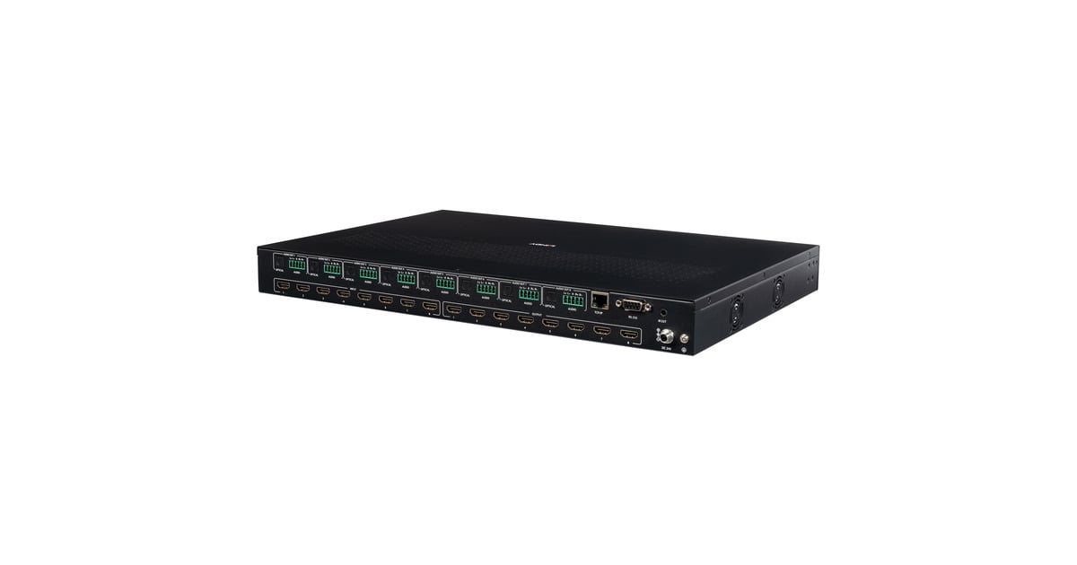 Lindy 8x8 HDMI 4K60 Seamless Multi-View Matrix, HDMI Splitter schwarz