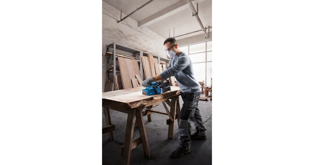 Bosch Professional Bandschleifer GBS 750 Professional blau/schwarz, 850 ...