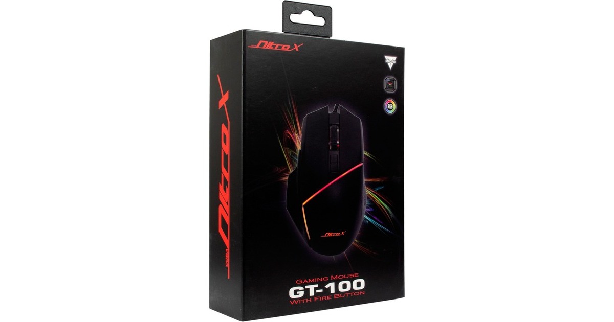 Inter-Tech Nitrox GT-100 RGB, Gaming-Maus schwarz