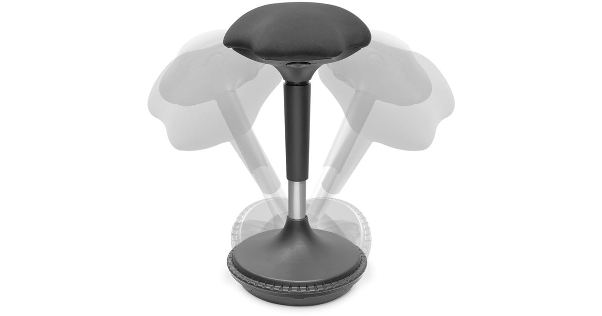 Digitus Ergonomischer Büro-Hocker / Stehhilfe DA-90422, Stuhl schwarz ...