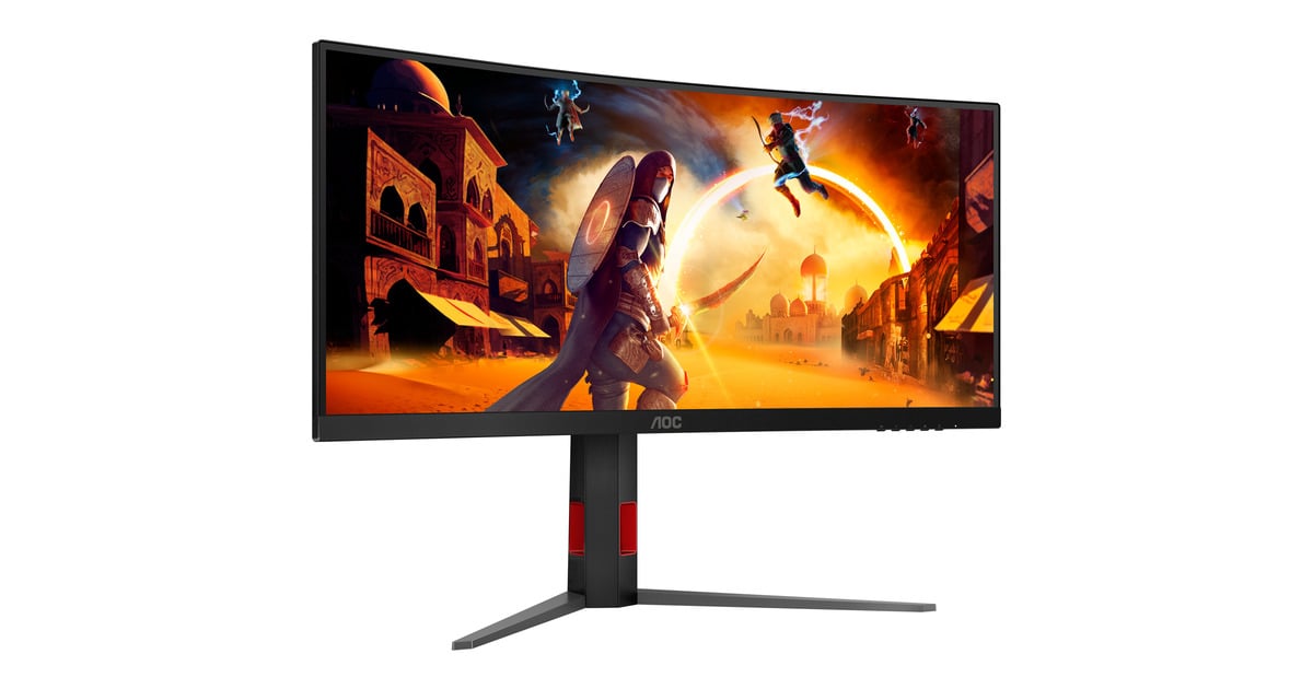 AOC CU34G4Z, Gaming-Monitor 86.4 cm (34 Zoll), schwarz (matt), WQHD ...