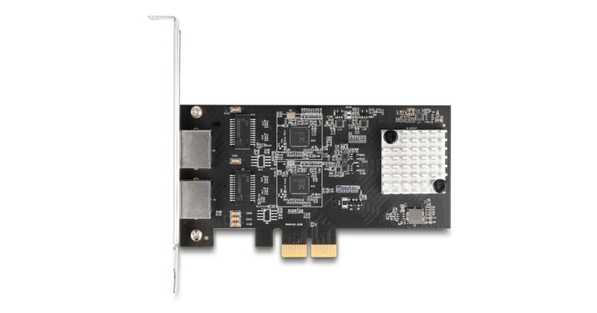 DeLOCK PCI Express x2 Karte zu 2 x RJ45, LAN-Adapter