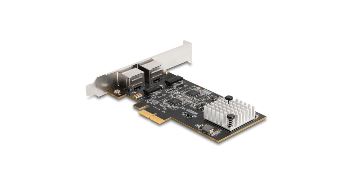 DeLOCK PCI Express x2 Karte zu 2 x RJ45, LAN-Adapter