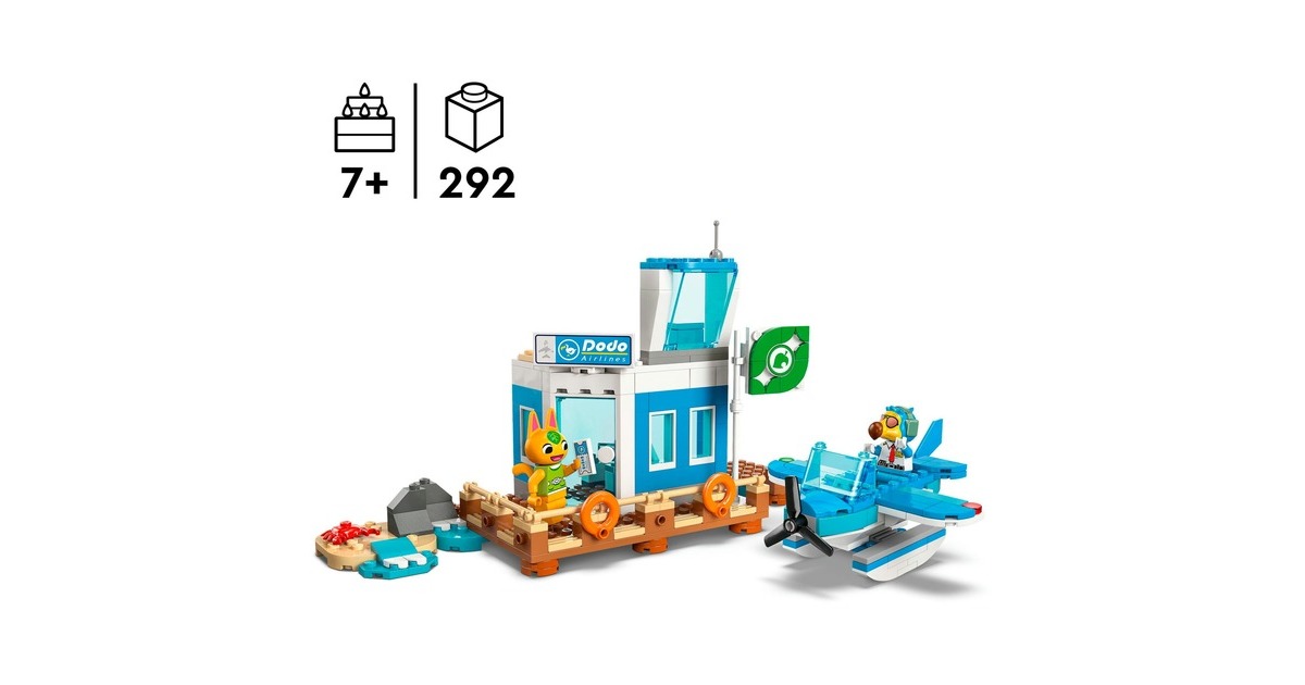 LEGO 77051 Animal Crossing Flieg mit Dodo Airlines, Konstruktionsspielzeug