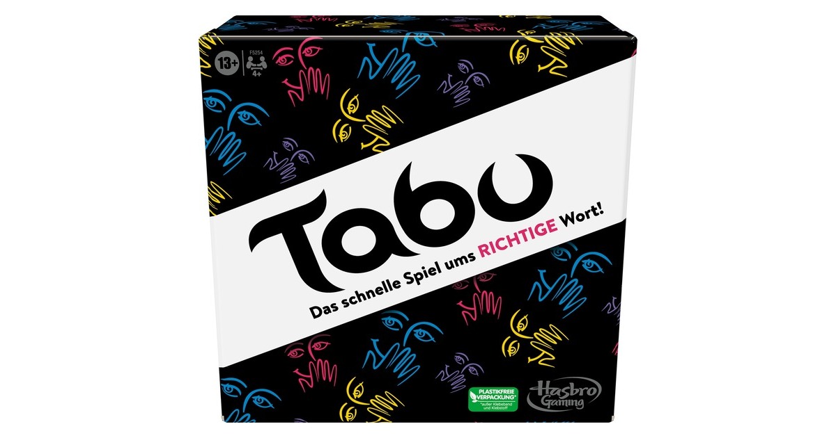 Hasbro Tabu, Partyspiel neue Karten 2023