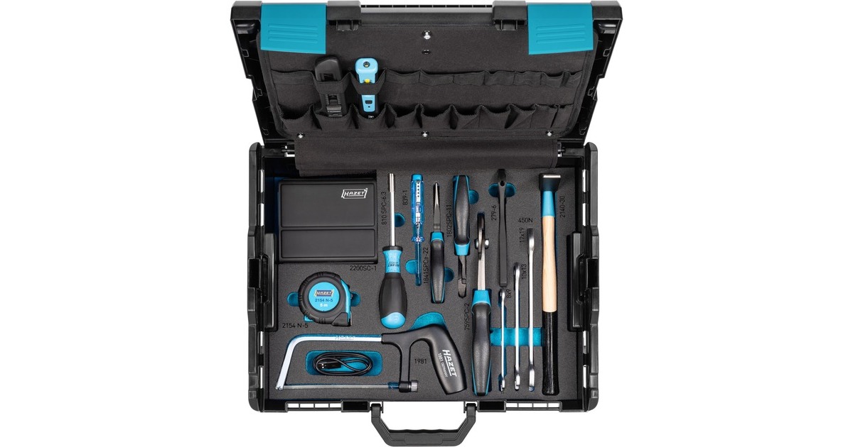 Hazet L-Boxx mit Sortiment 190L-136/83, Werkzeug-Set schwarz/blau, 83-teilig
